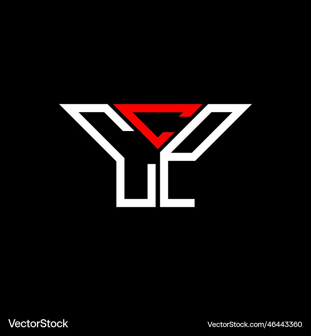 Ccp letter logo creative design with graphic ccp Vector Image