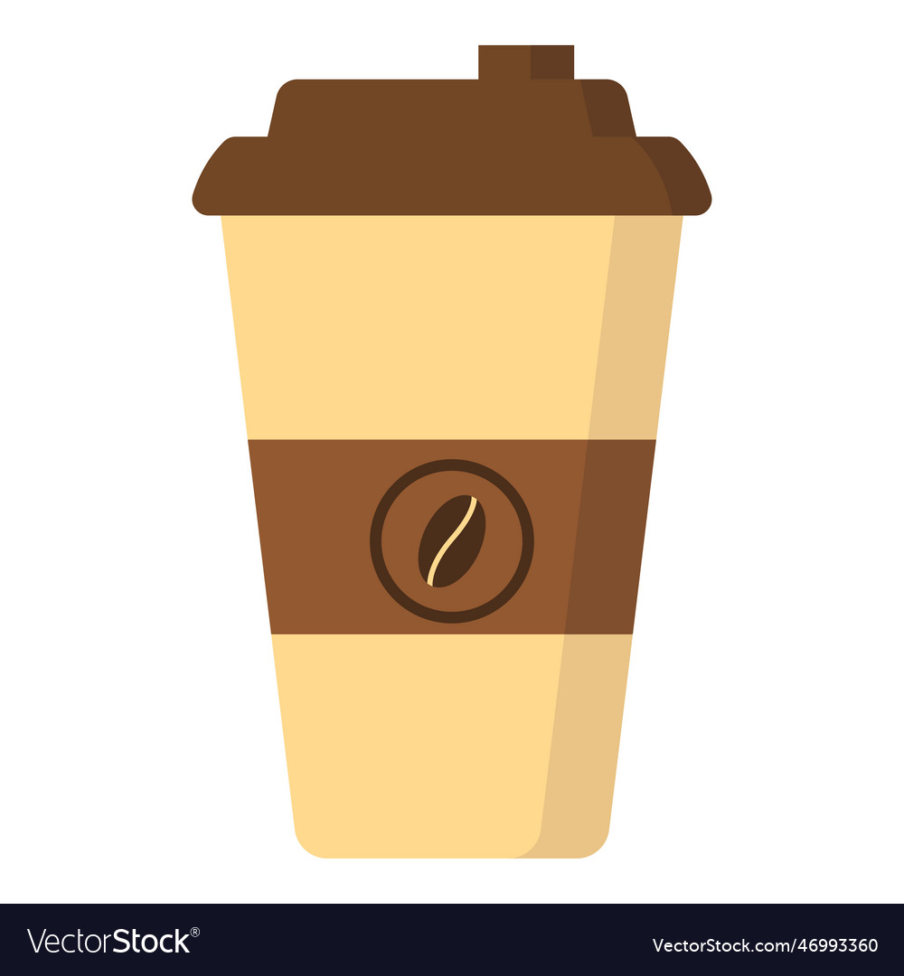 Coffee icon clipart design template Royalty Free Vector