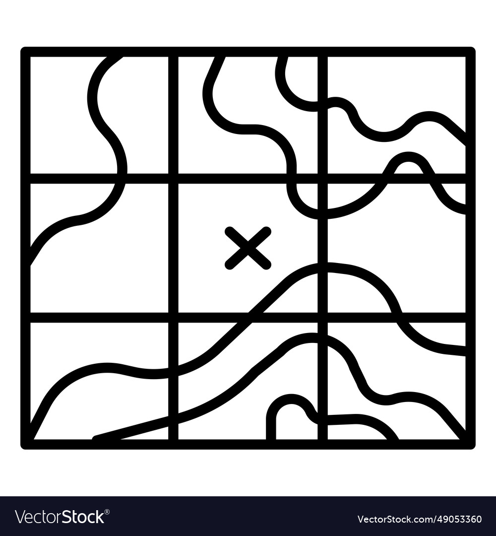 Map icon Royalty Free Vector Image - VectorStock