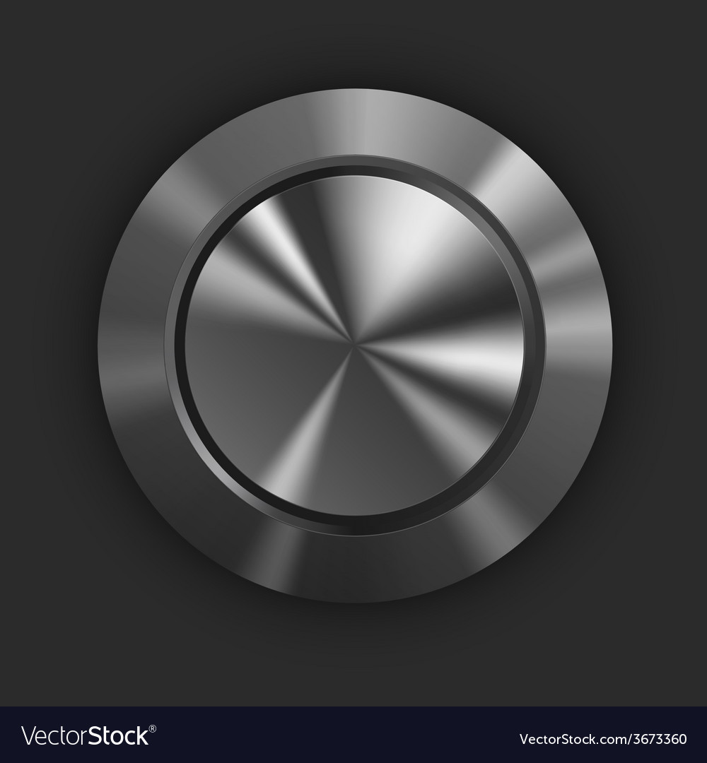 Metal button Royalty Free Vector Image - VectorStock