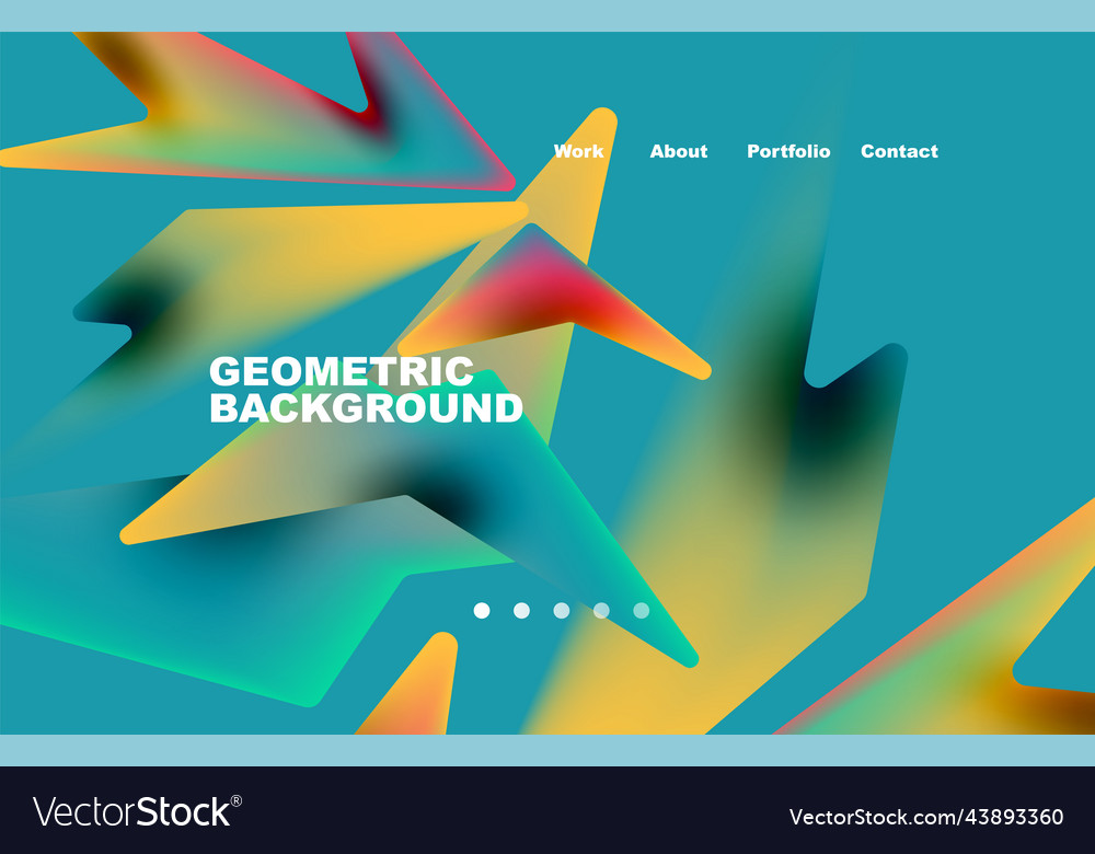 Shards shape composition abstract background web Vector Image