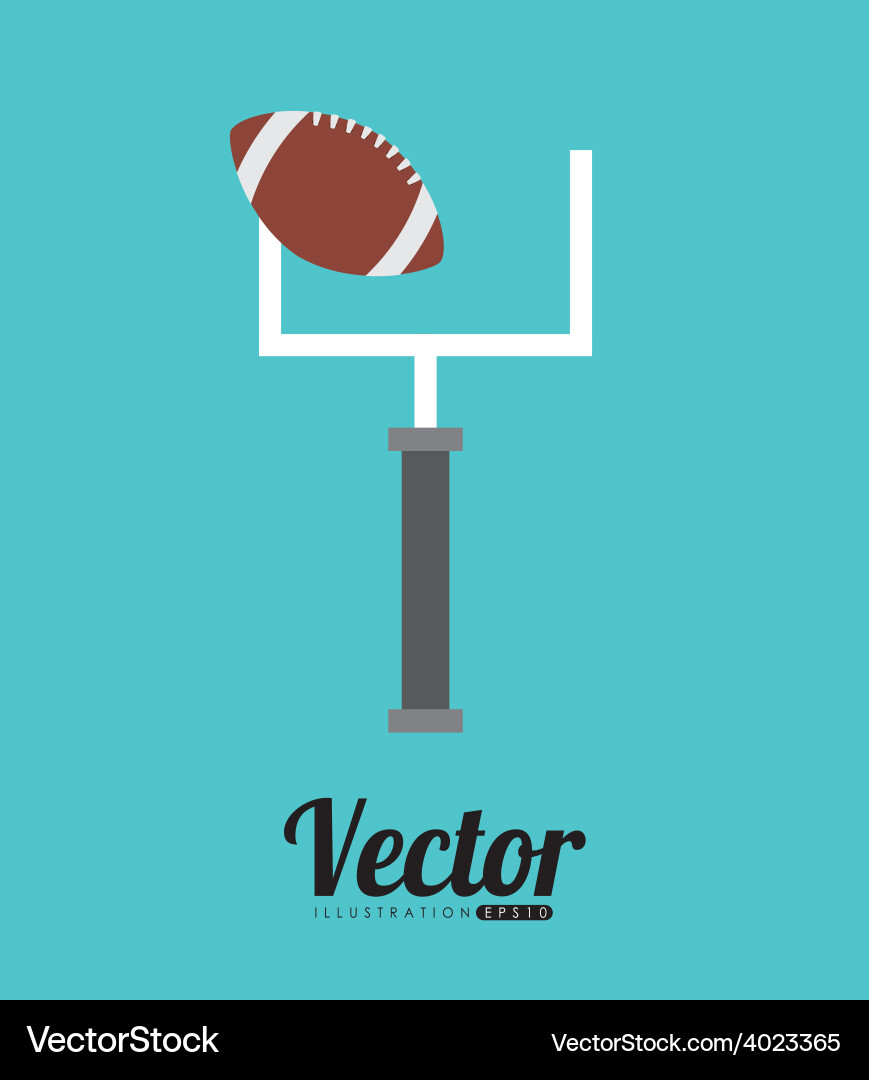 American football Royalty Free Vector Image - VectorStock