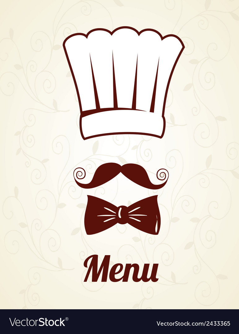 Chef design over white background Royalty Free Vector Image