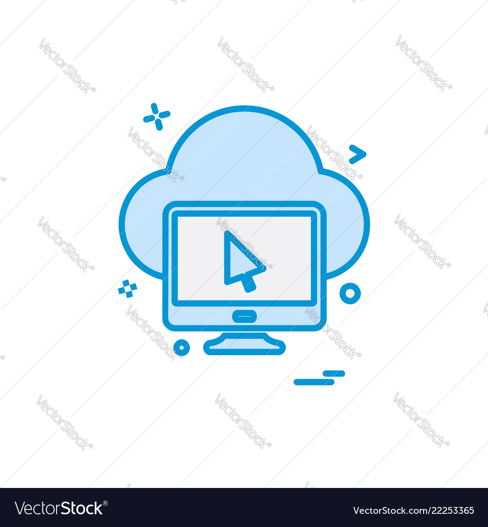 Computer icon design Royalty Free Vector Image