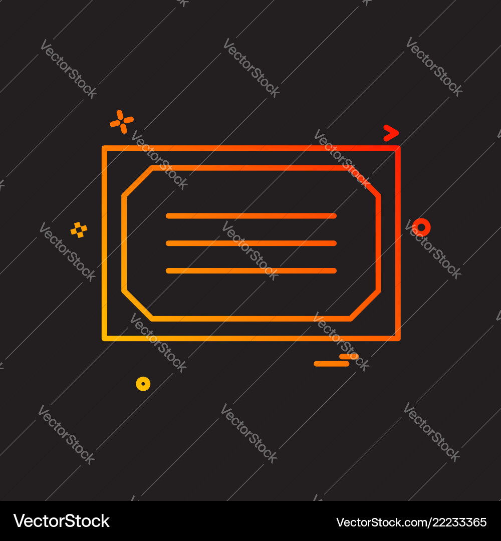 Diploma award winner icon design Royalty Free Vector Image