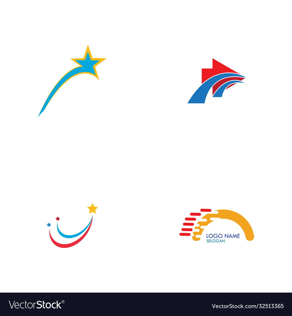 Faster logo template Royalty Free Vector Image