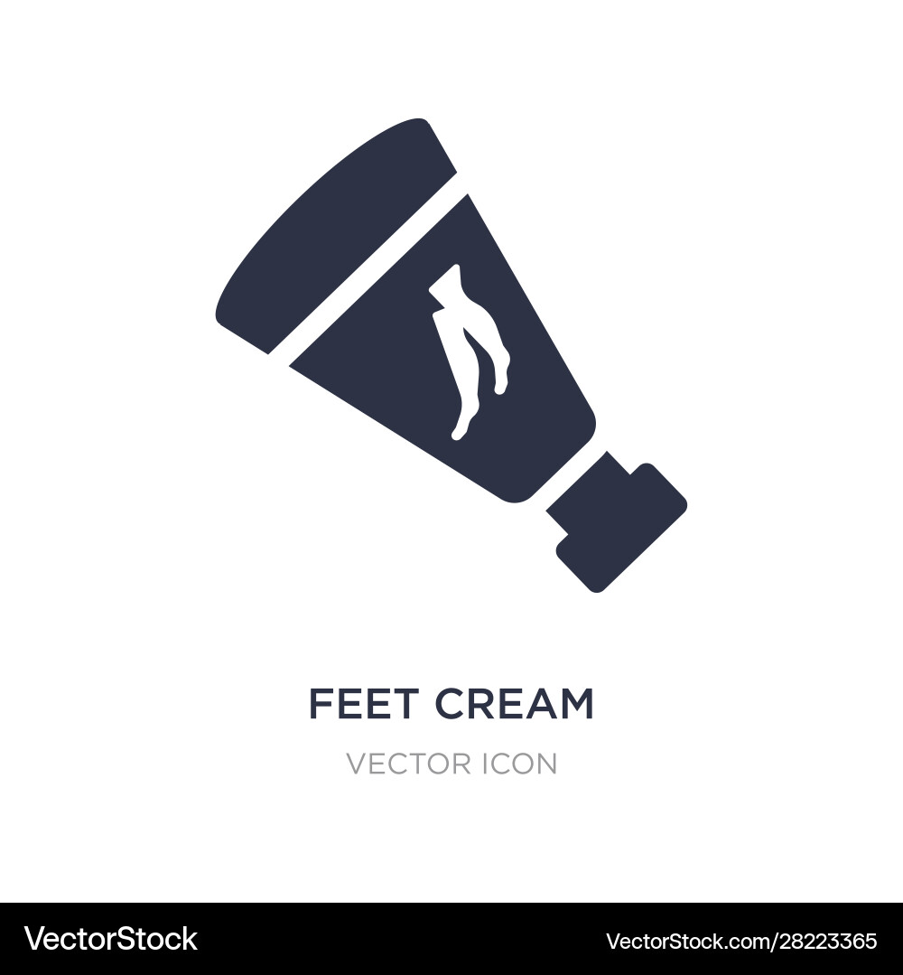 Feet cream icon on white background simple Vector Image