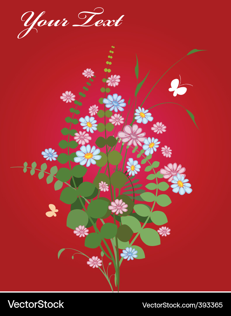 Floral elements background Royalty Free Vector Image