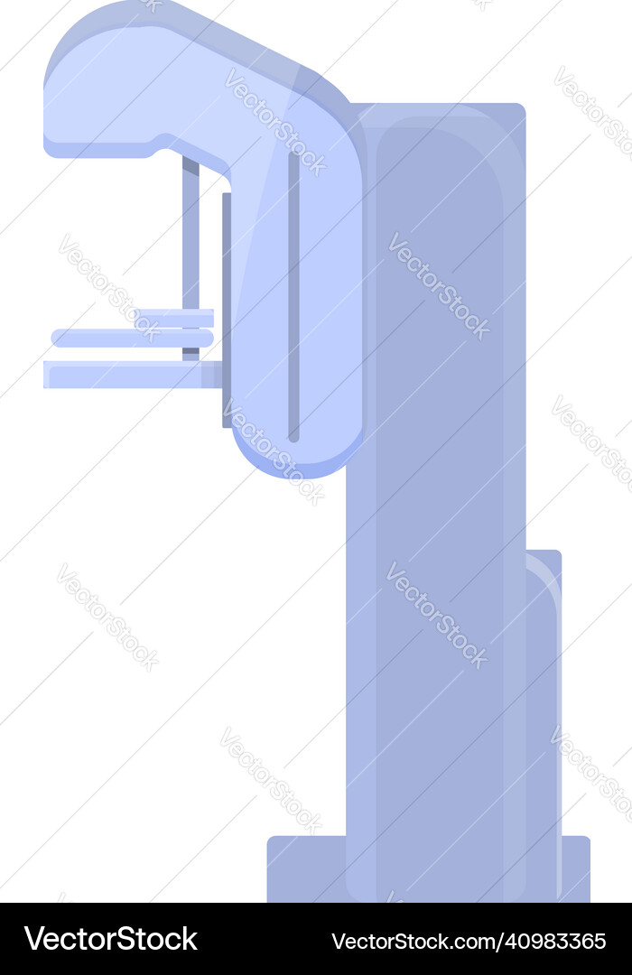 Mammography breast machine icon cartoon Royalty Free Vector