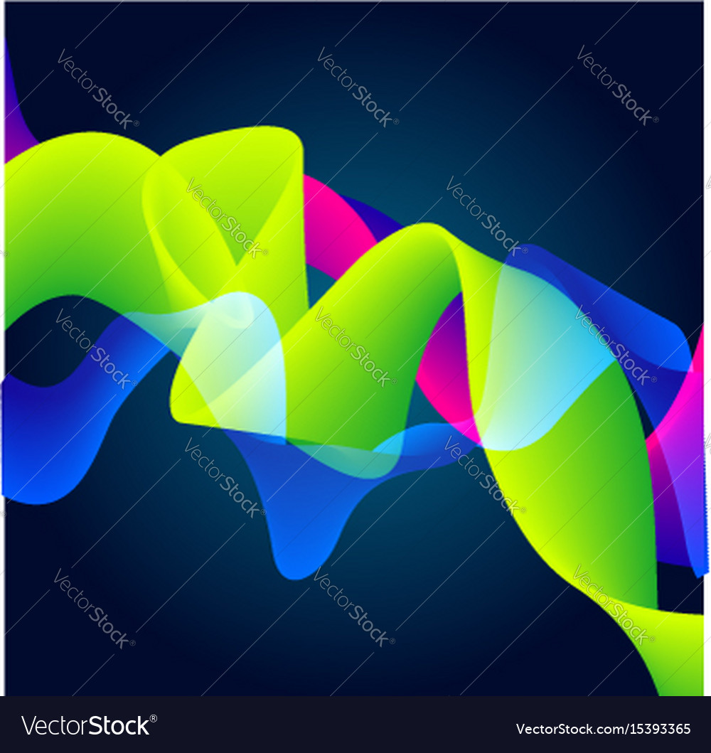 Smoky waves background structural curved pattern Vector Image