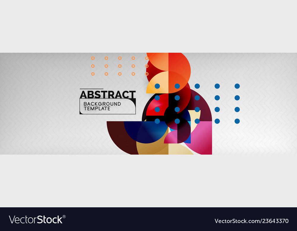 Abstract background geometric circle composition Vector Image