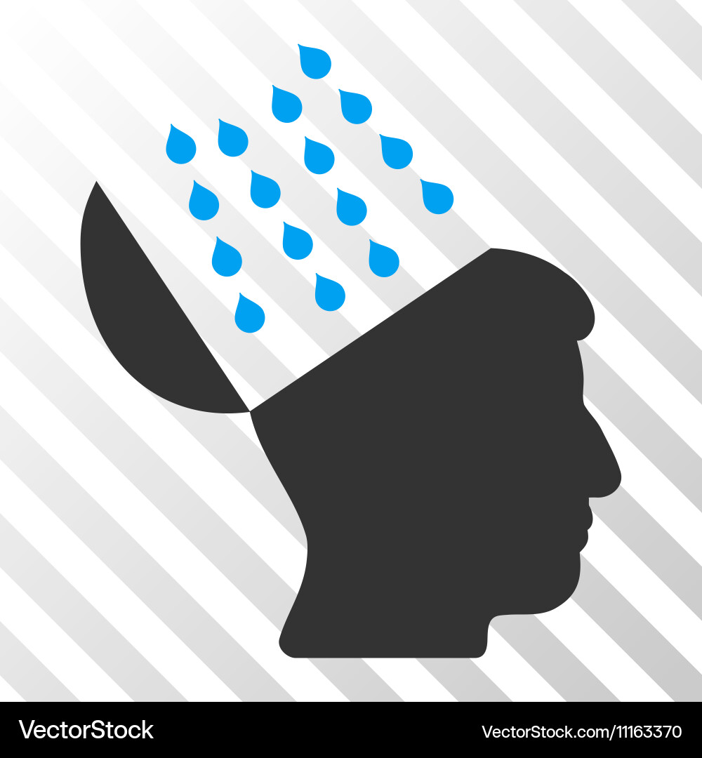 Brain shower icon Royalty Free Vector Image - VectorStock