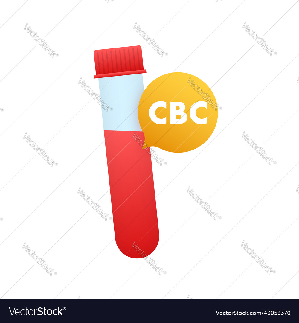Cbc - complete blood count health care Royalty Free Vector Cbc - complete blood count health care Royalty Free Vector
