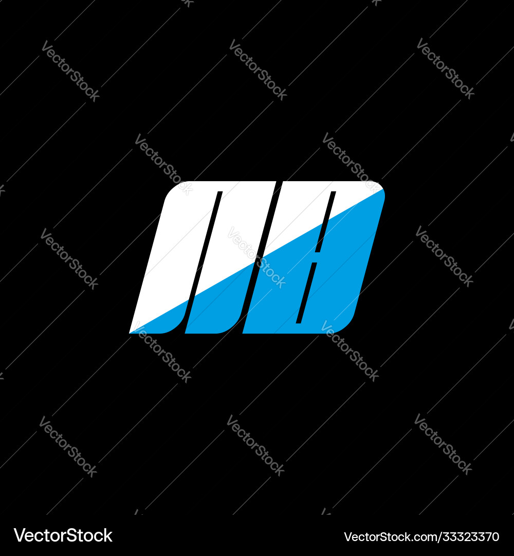 Nb letter logo design on black background Vector Image