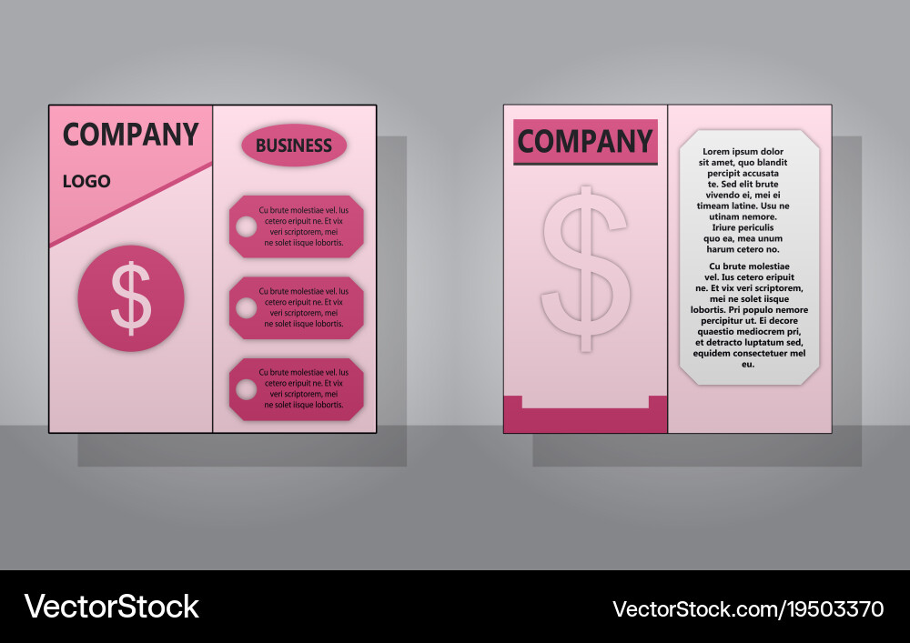 Set of layout background for art template Vector Image