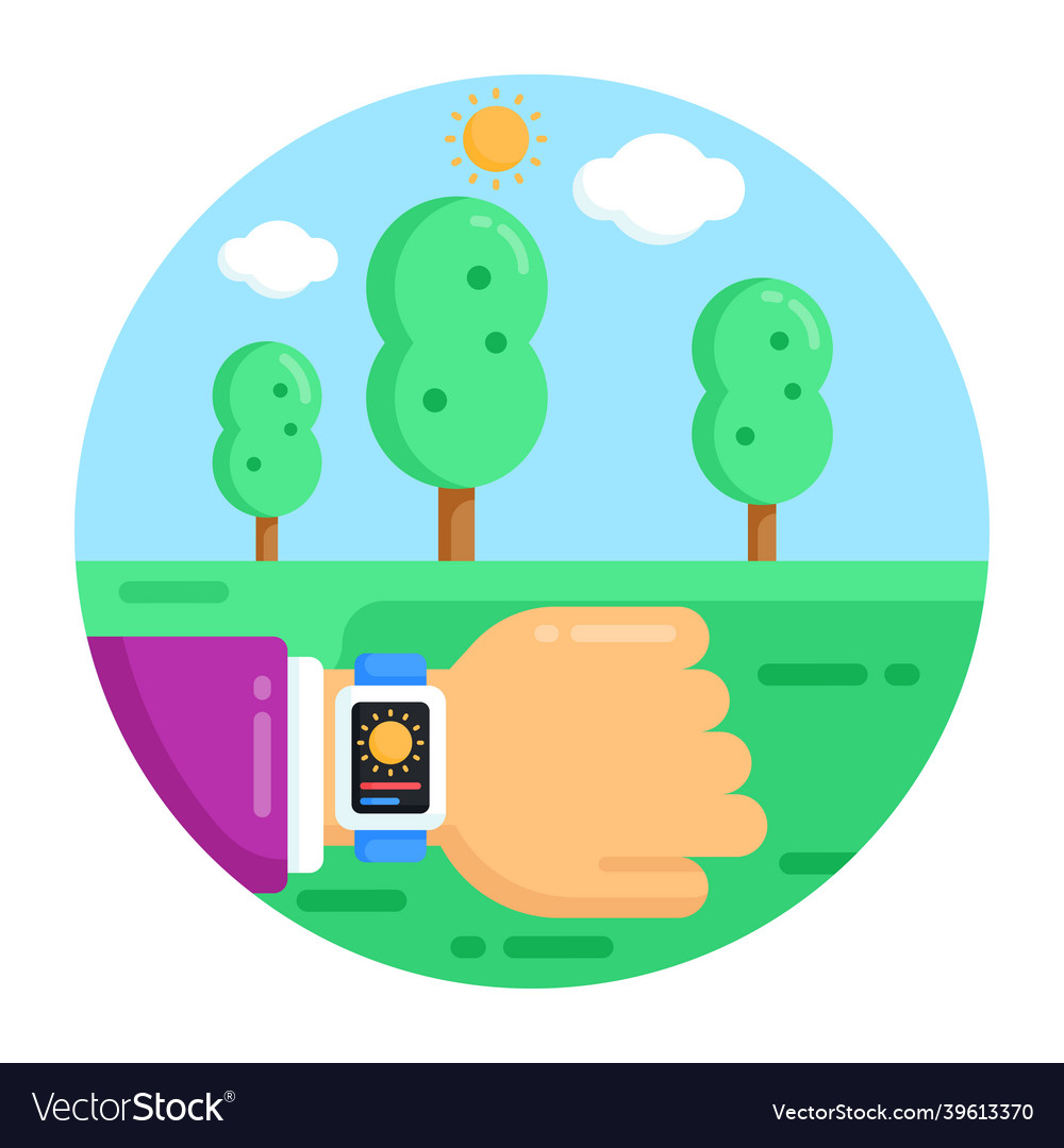 Weather tracker Royalty Free Vector Image - VectorStock