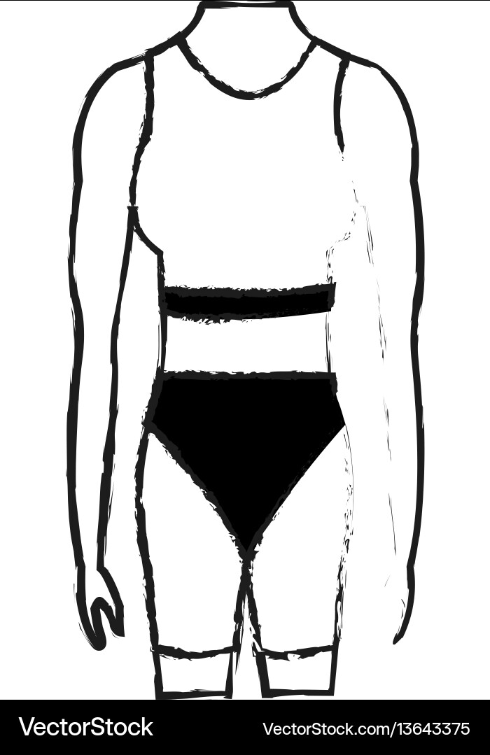 Female torso fit body icon image Royalty Free Vector Image