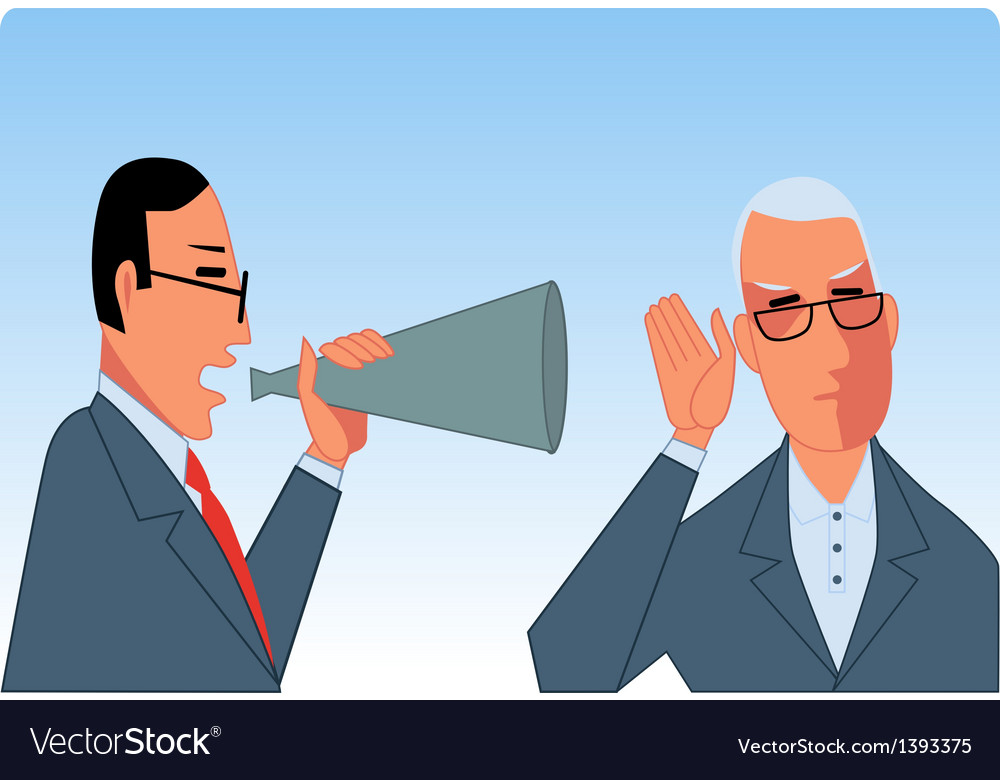 Getting message across Royalty Free Vector Image