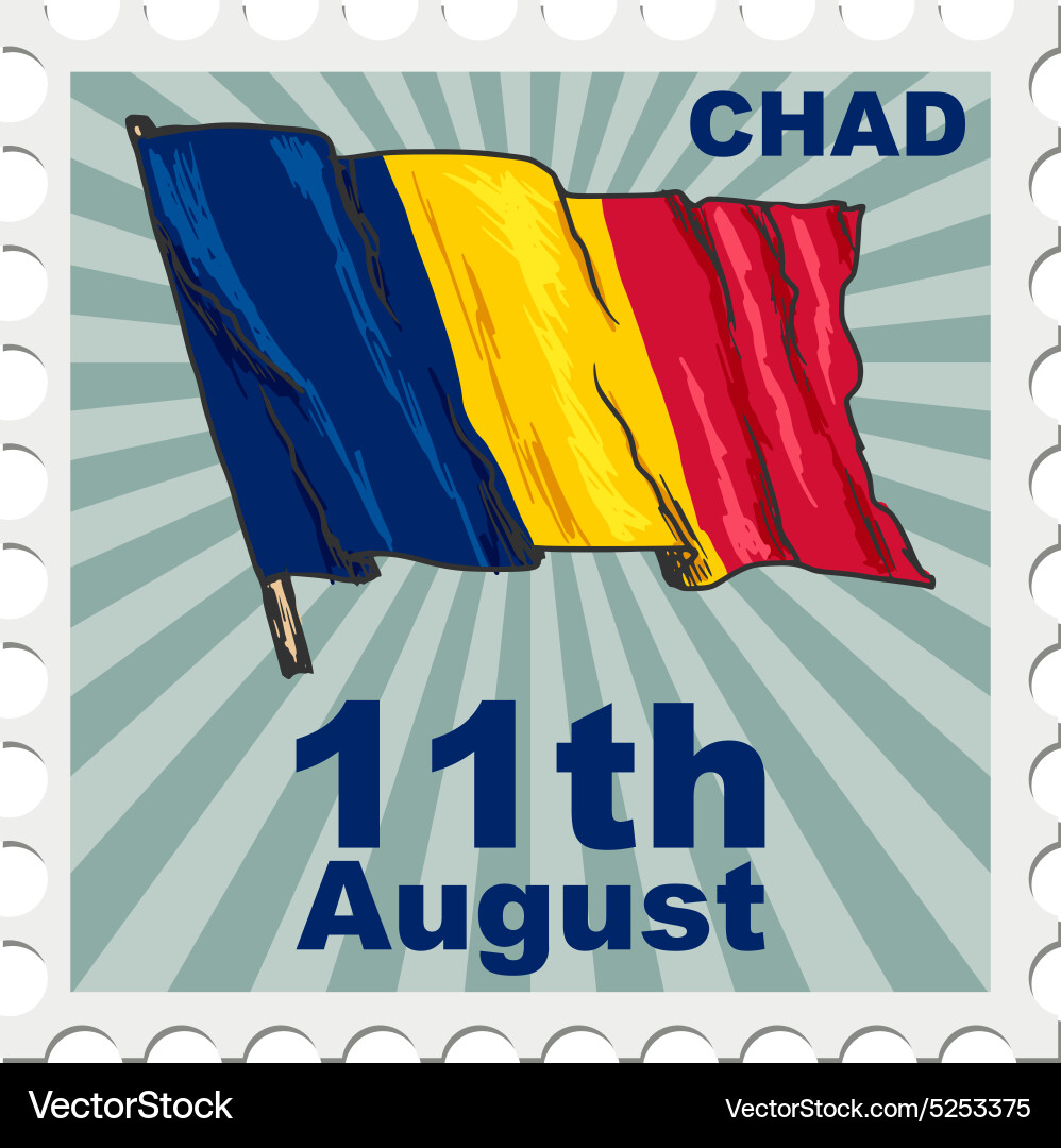 National day of chad Royalty Free Vector Image