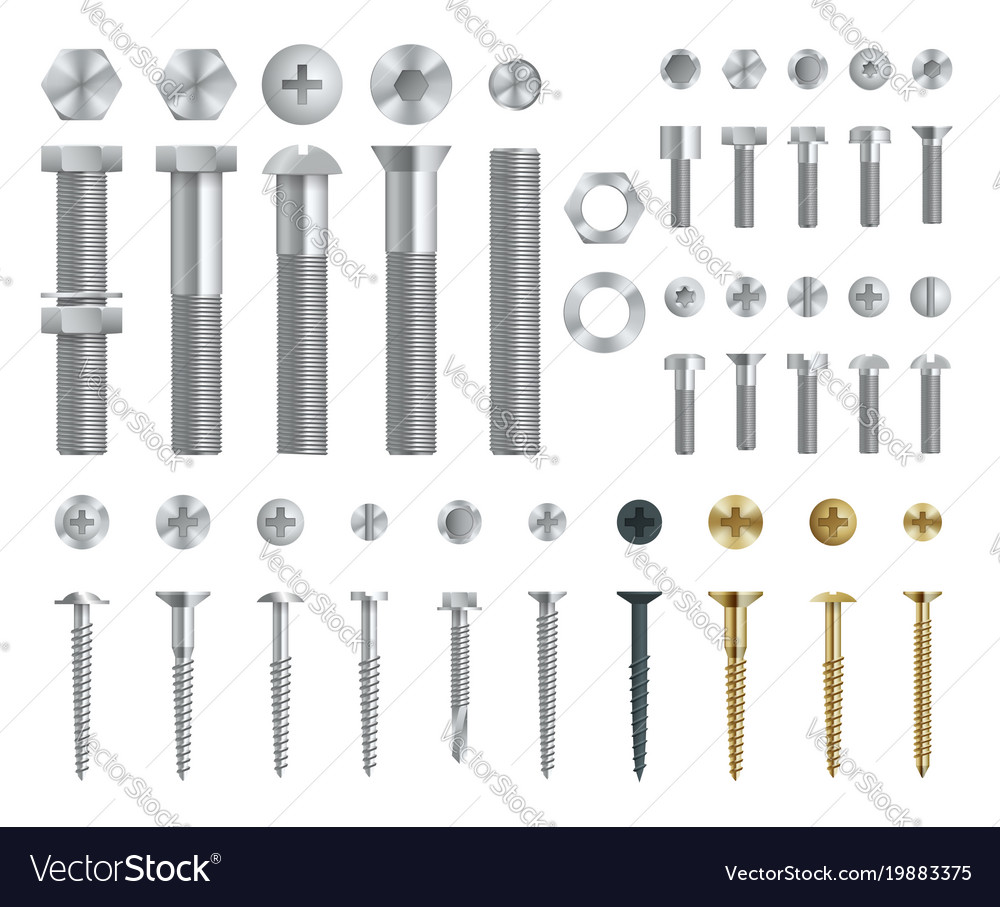 Best Nuts And Bolts Illustrations Royaltyfree Vector