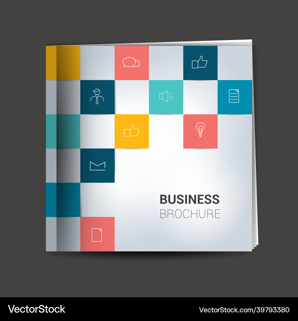 Brochure layout for infographics Royalty Free Vector Image
