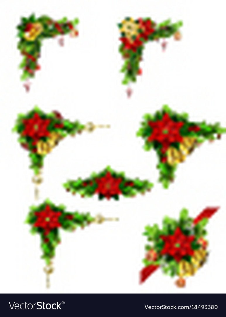Christmas elements for your designs Royalty Free Vector