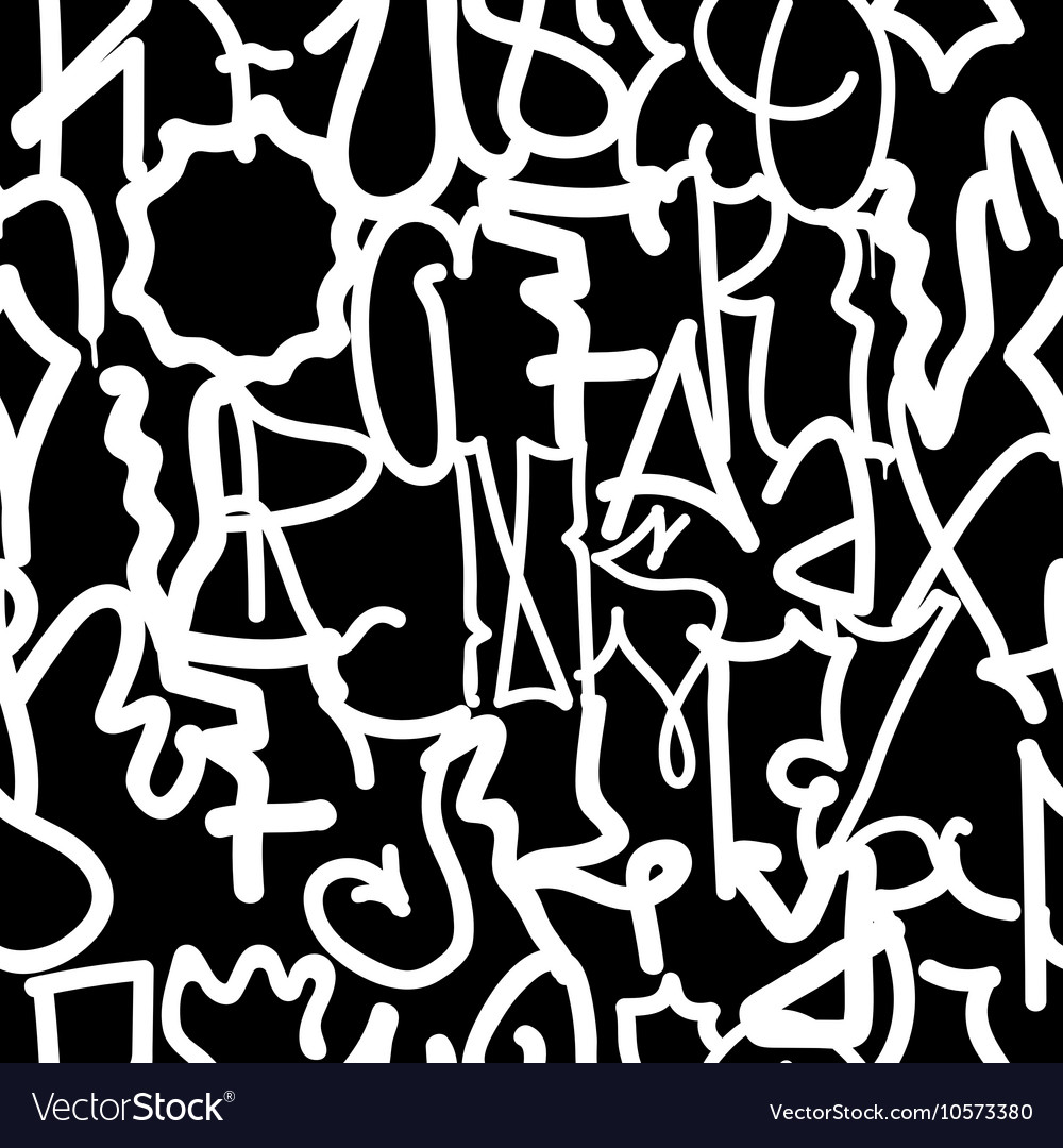Graffiti background pattern Royalty Free Vector Image