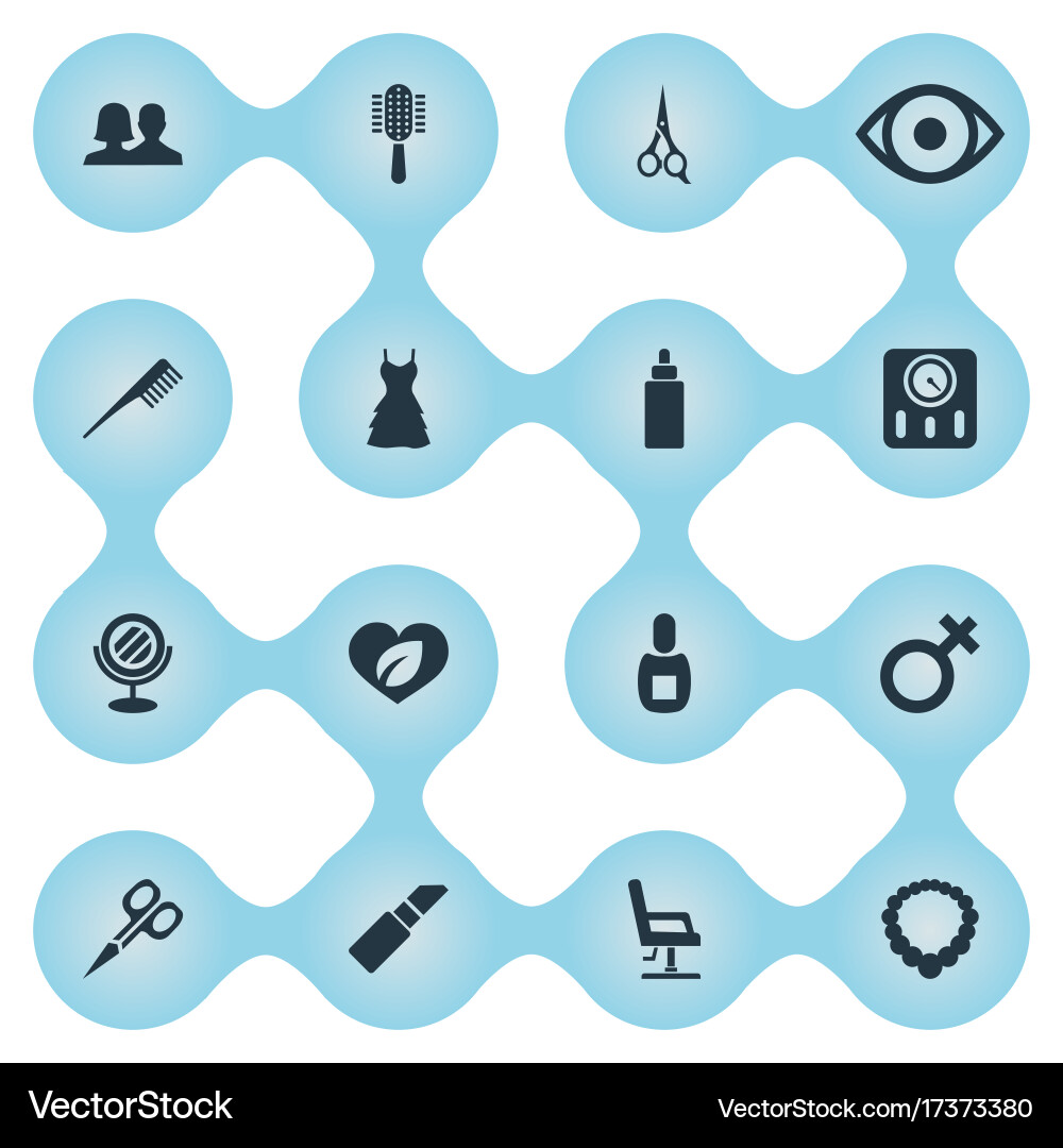 Set of simple spa icons Royalty Free Vector Image