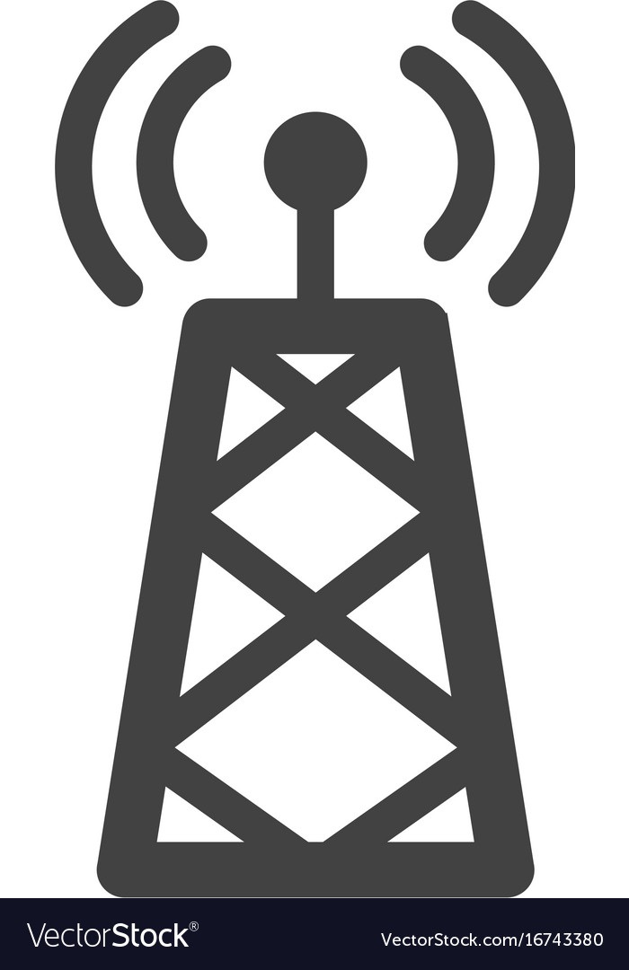Signals tower i Royalty Free Vector Image - VectorStock