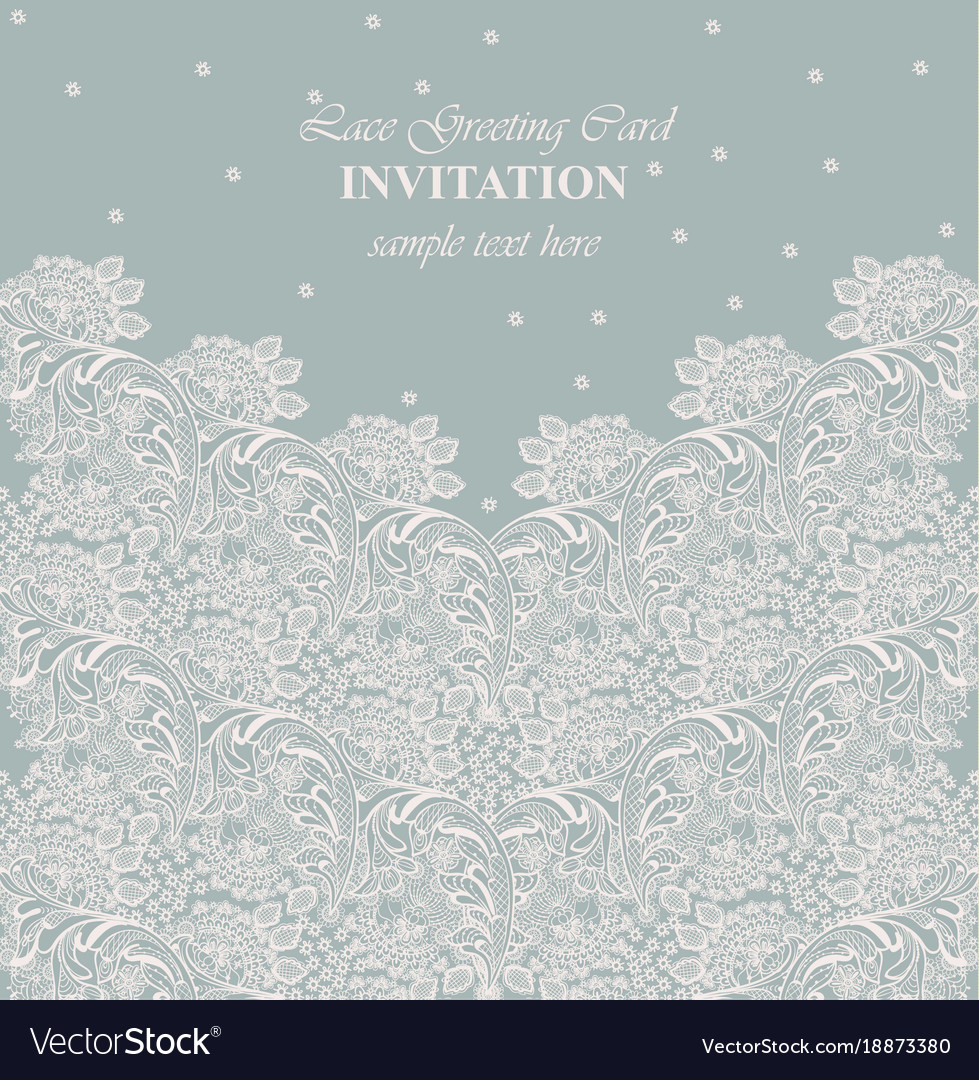 Vintage lace background intricate handmade Vector Image