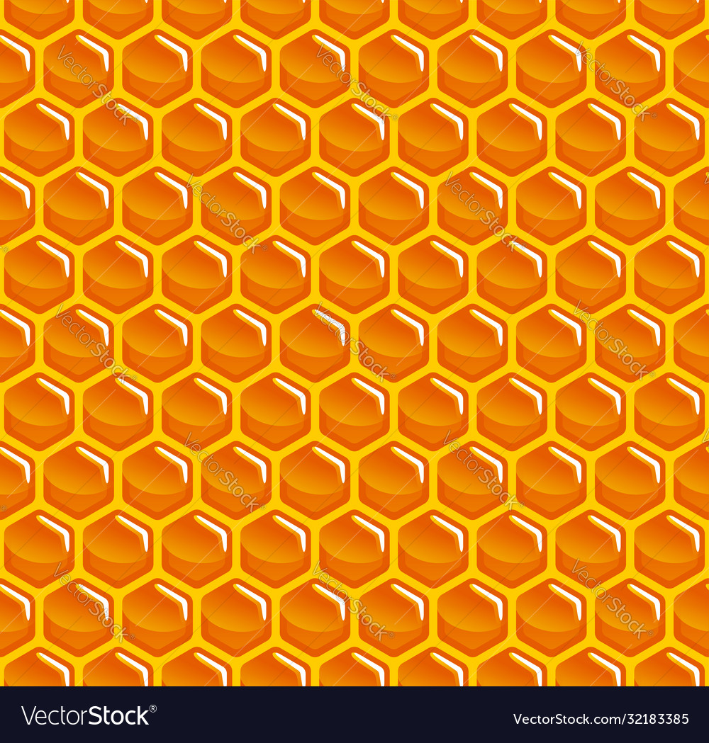 Beehive seamless pattern - background Royalty Free Vector