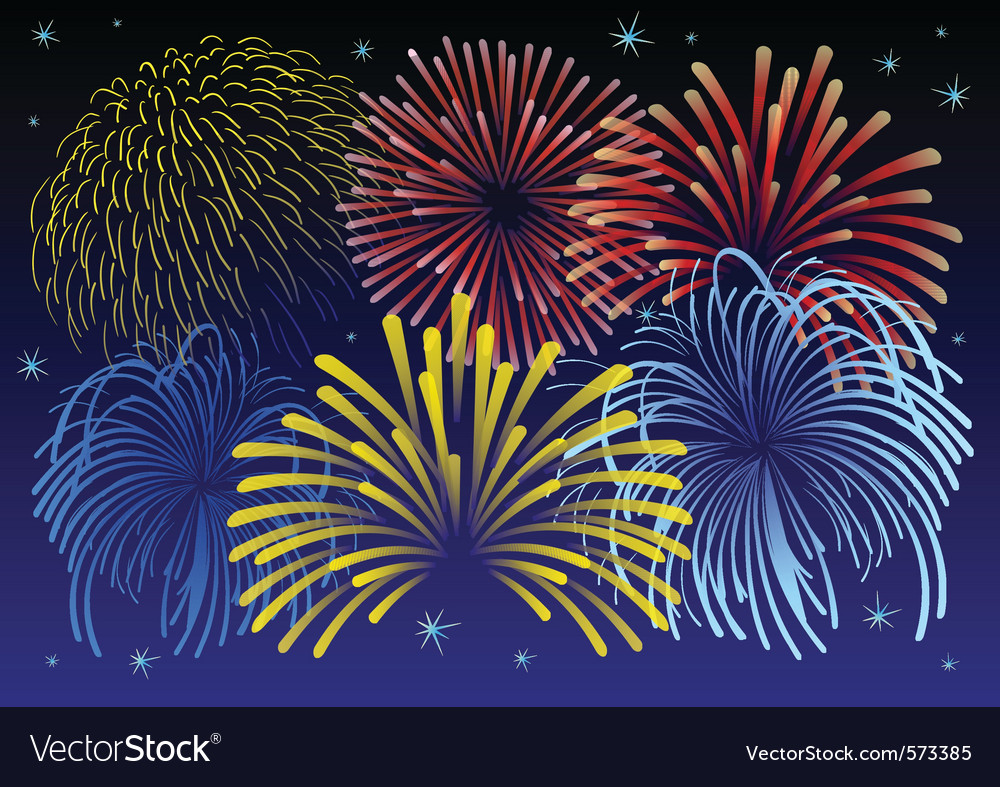Firework Royalty Free Vector Image - VectorStock
