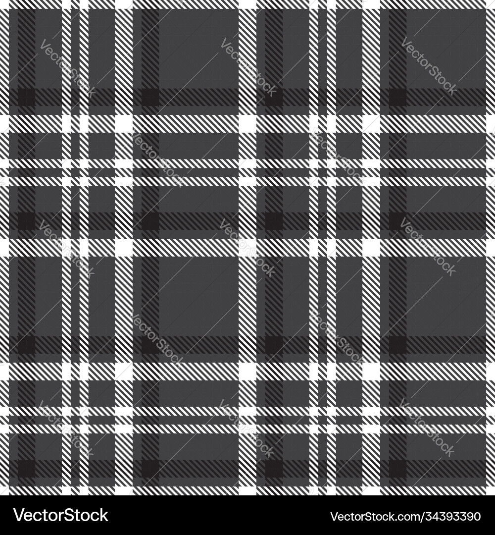 Black and white glen plaid textured seamless Vector Image