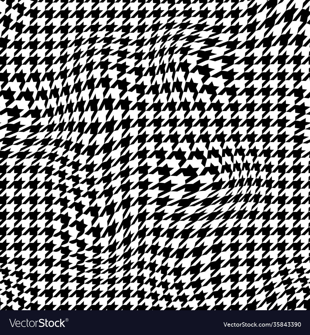 Classic hounds-tooth pattern in a patchwork Vector Image