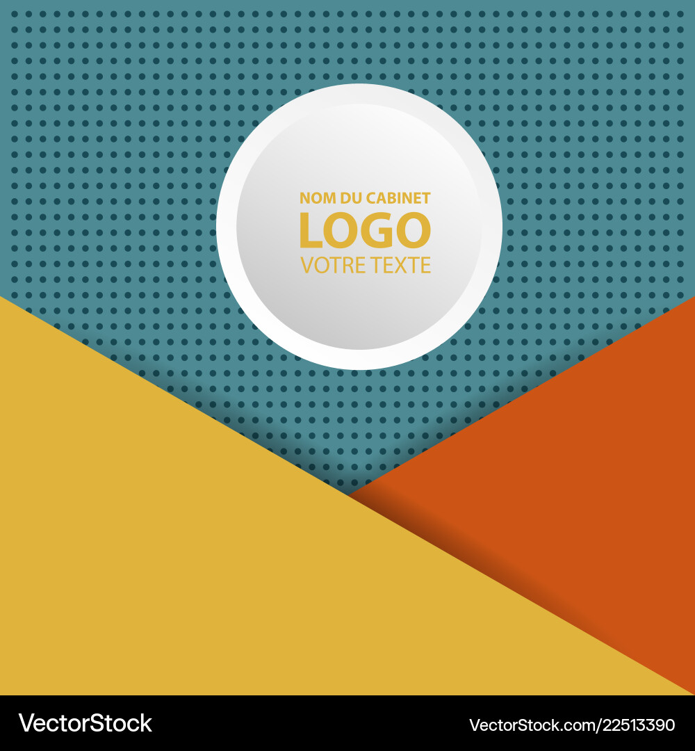 Colorful geometric background simple shapes Vector Image