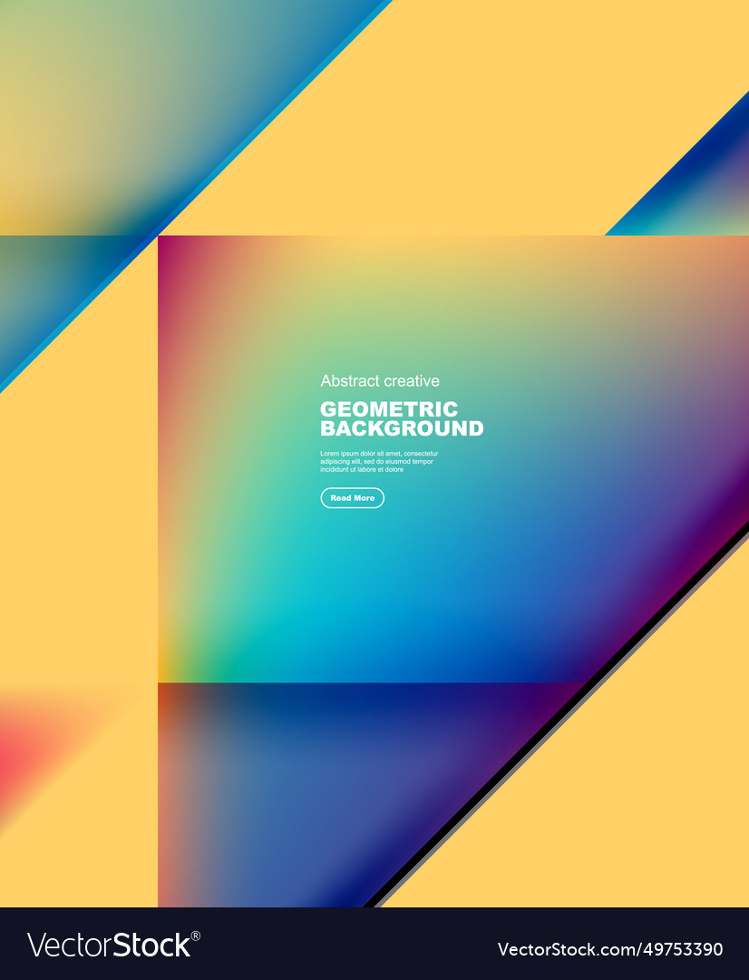 Gradient triangles abstract background Royalty Free Vector