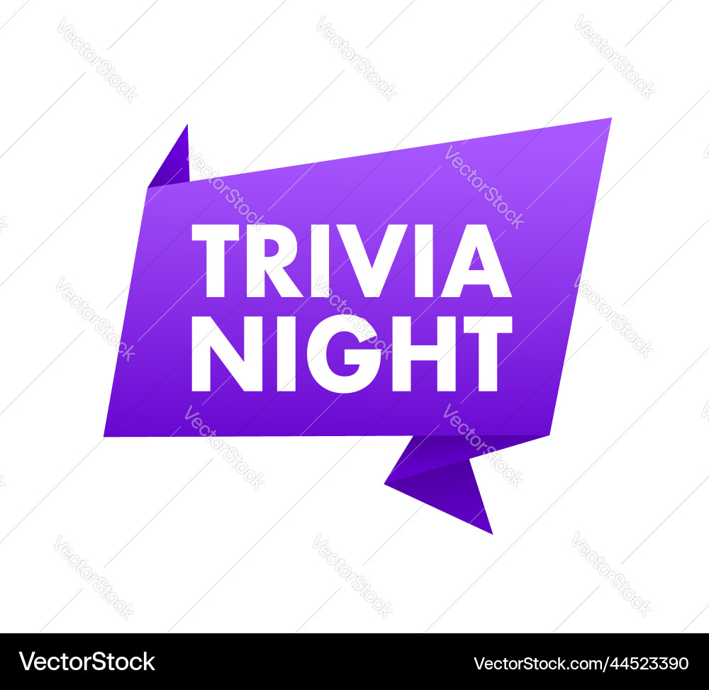 Hand holding megaphone with trivia night Vector Image