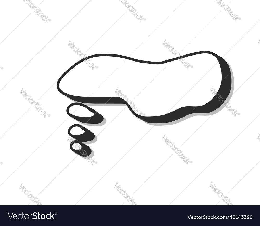 Speech bubble cloud empty sign Royalty Free Vector Image