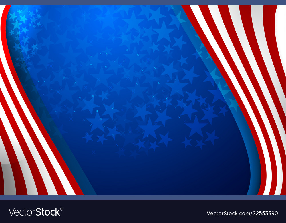 Usa background Royalty Free Vector Image - VectorStock