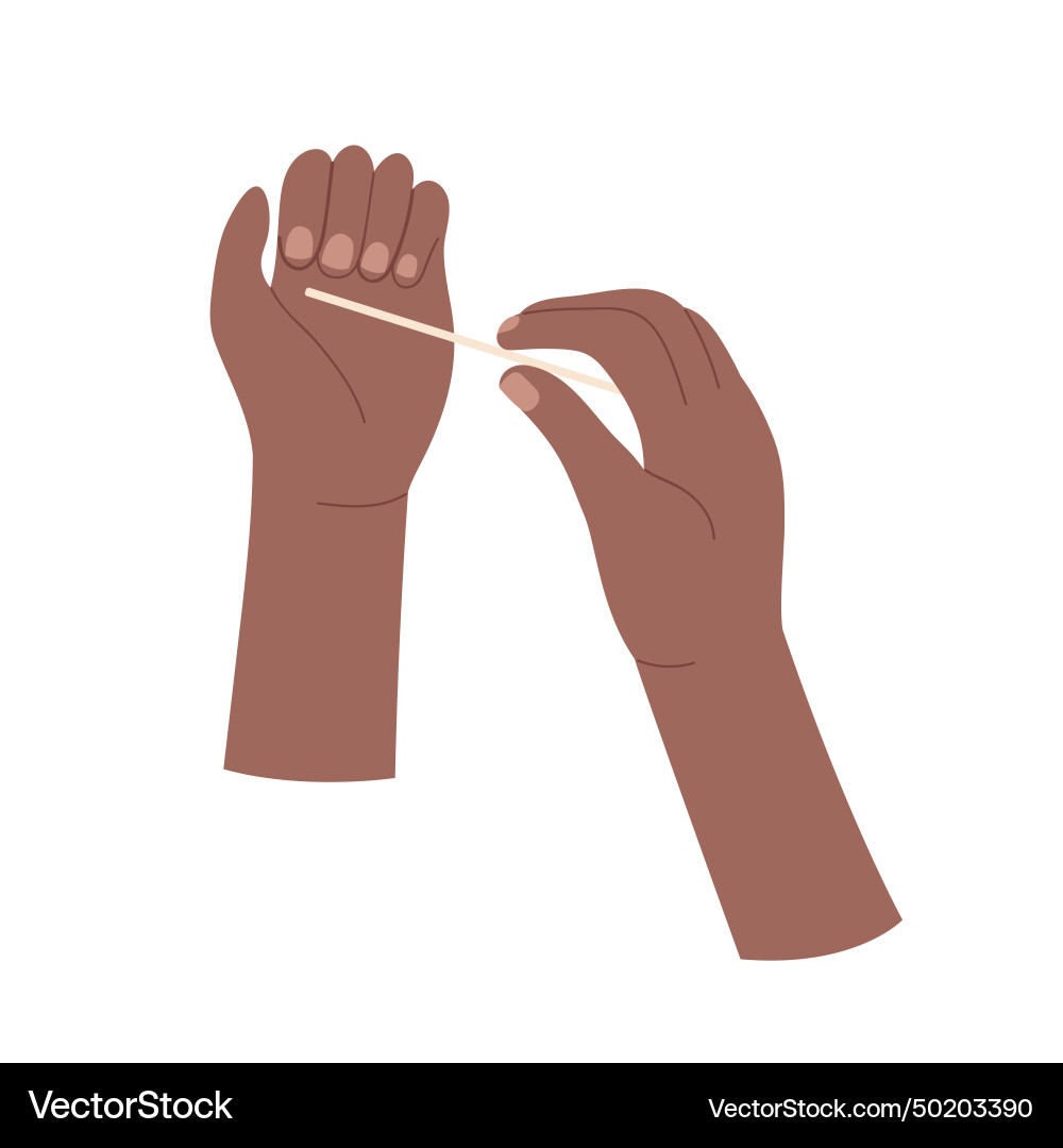 Woman hands filing nails Royalty Free Vector Image