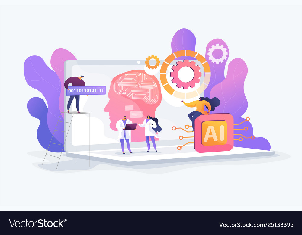 Artificial intelligence concept Royalty Free Vector Image