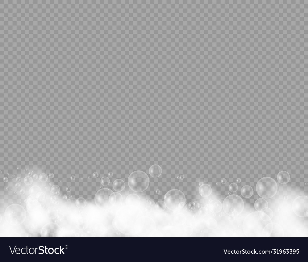 Bath foam bubbles Royalty Free Vector Image - VectorStock