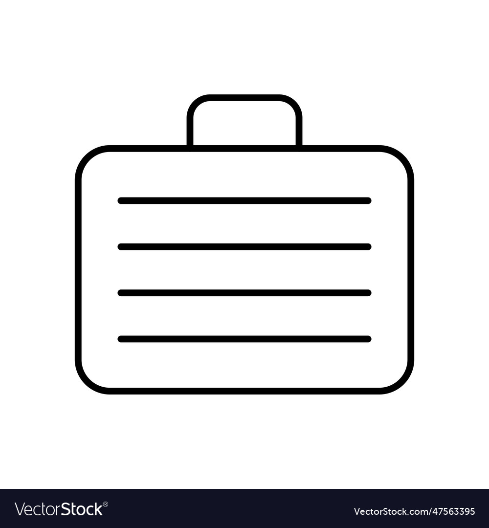 Briefcase icon Royalty Free Vector Image - VectorStock