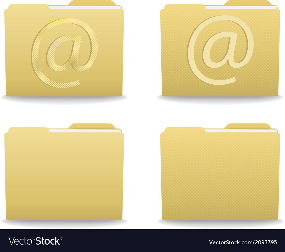 Folders Royalty Free Vector Image - VectorStock
