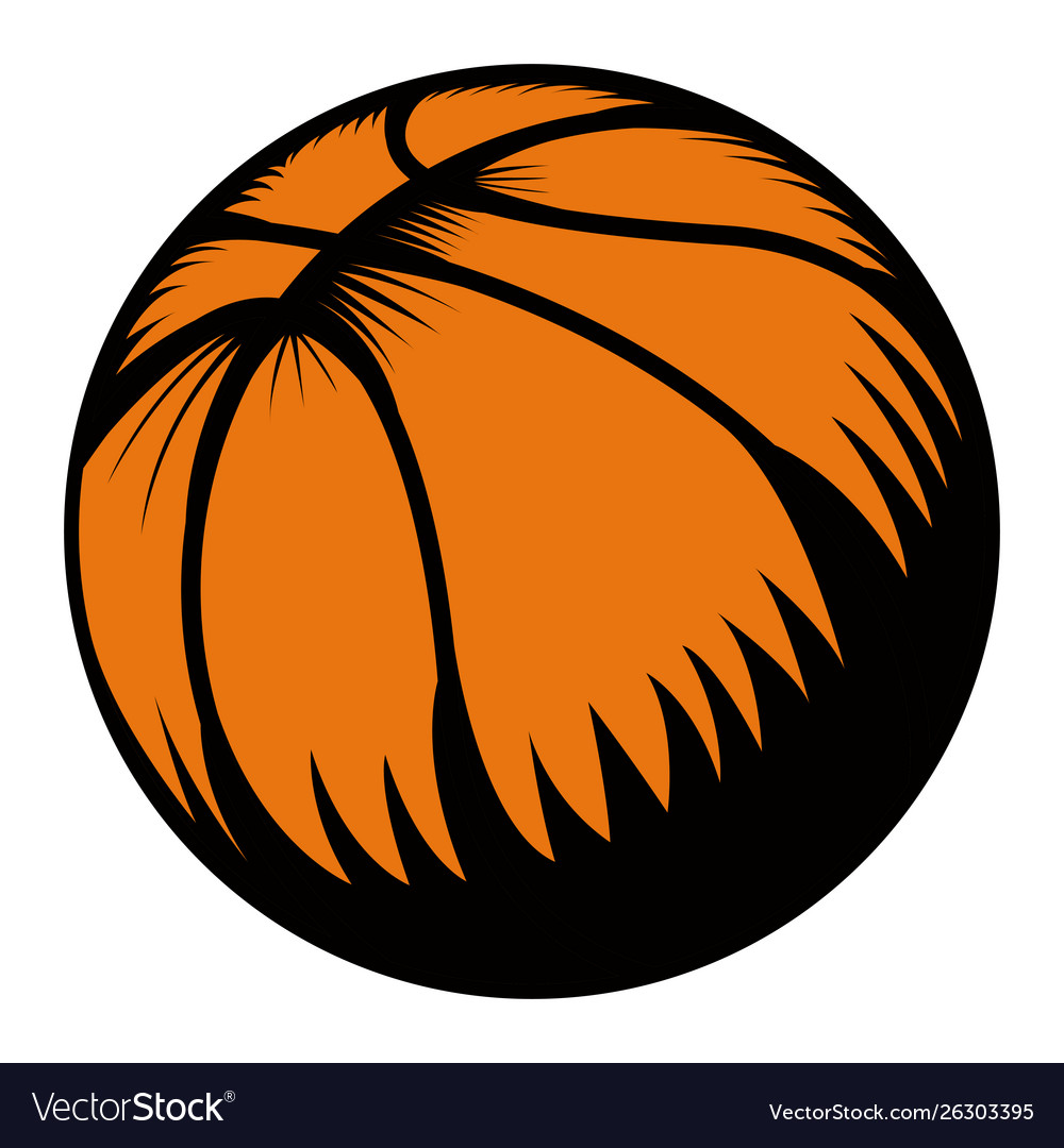 Isolated basketball ball Royalty Free Vector Image Isolated basketball ball Royalty Free Vector Image