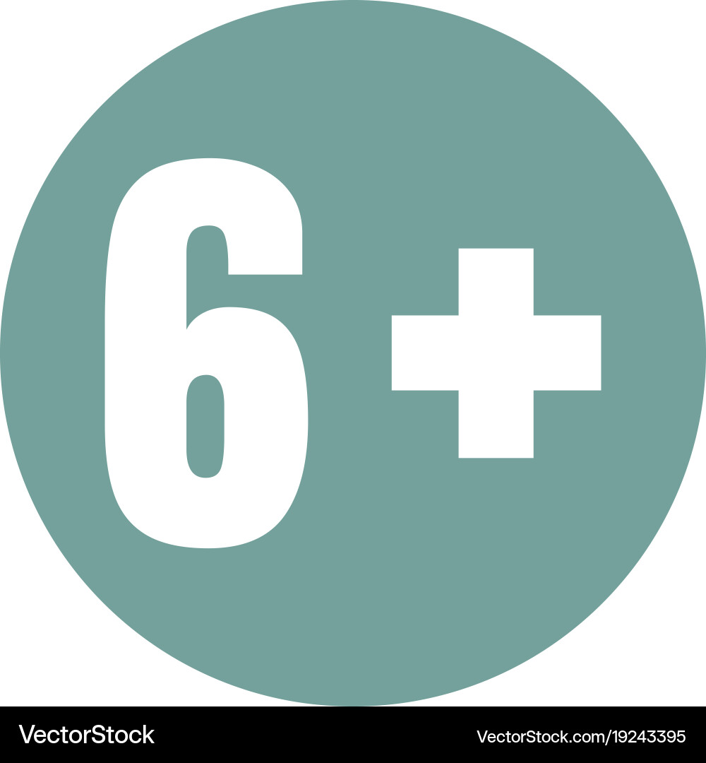 Limit age icon on red background icons age Vector Image