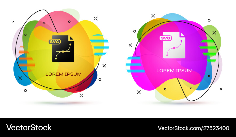 Color svg file document download svg button icon Vector Image