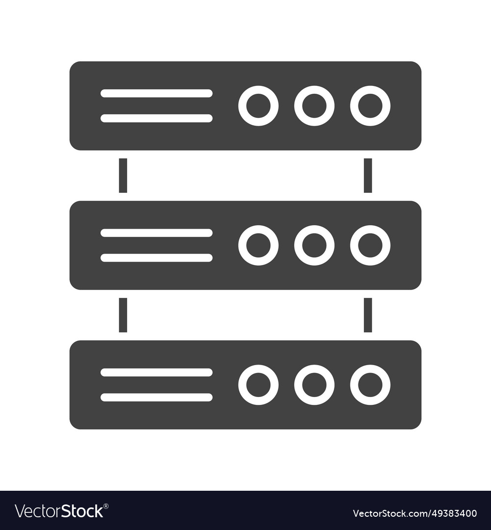 Multiple servers icon image Royalty Free Vector Image