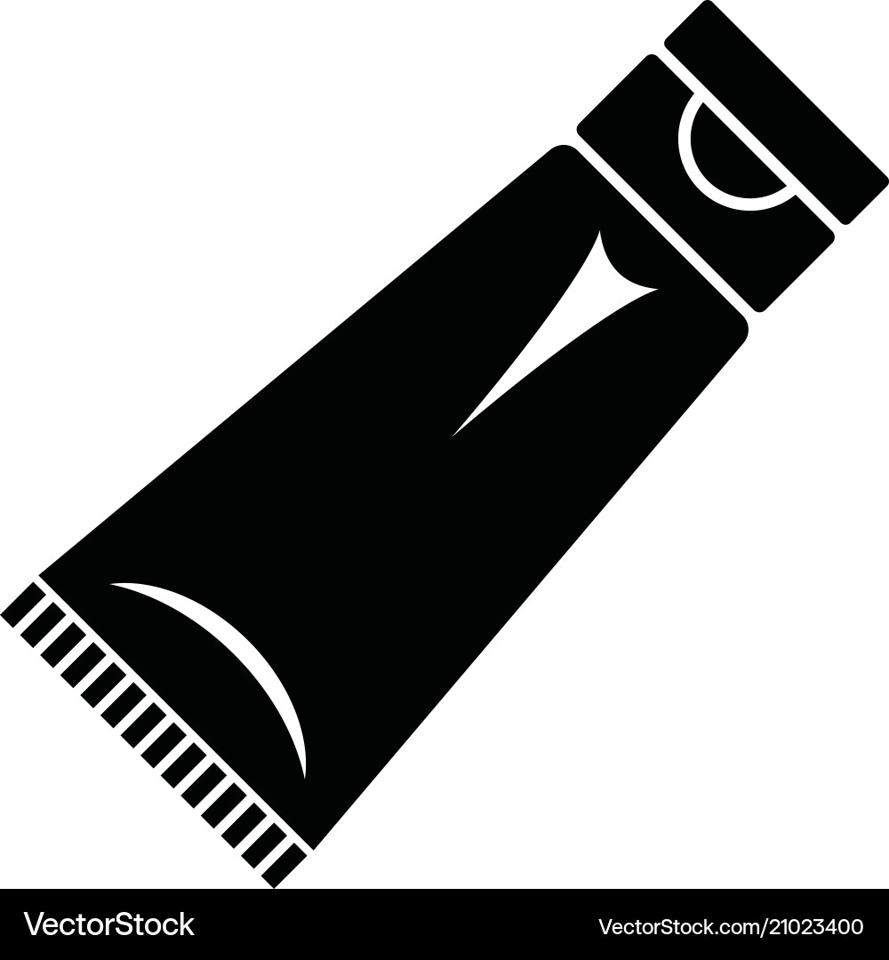 Tube container for cream icon simple style Vector Image