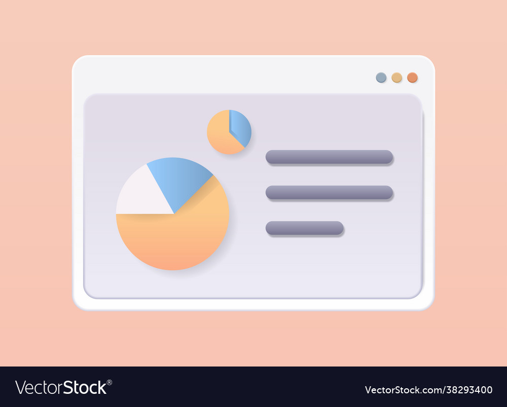 Web browser window with statistical data financial